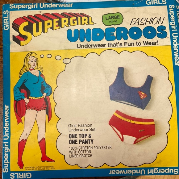 underroos | Other | Vintage Dc Supergirl Underoos Girl Medium 2141978 ...